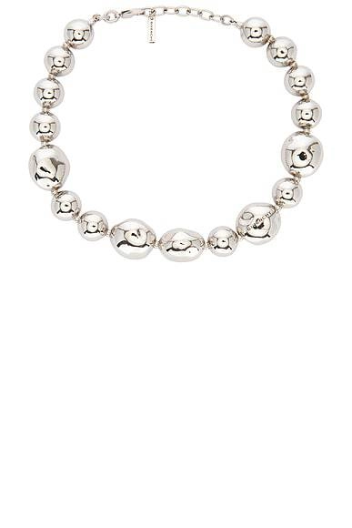 Givenchy Sculpted Gem Single Necklace - Silvery