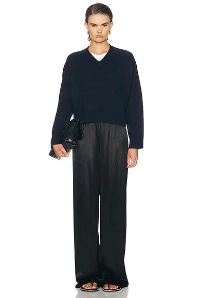 Loulou De Saison Anzor V-neck Saddle-sleeve Sweater