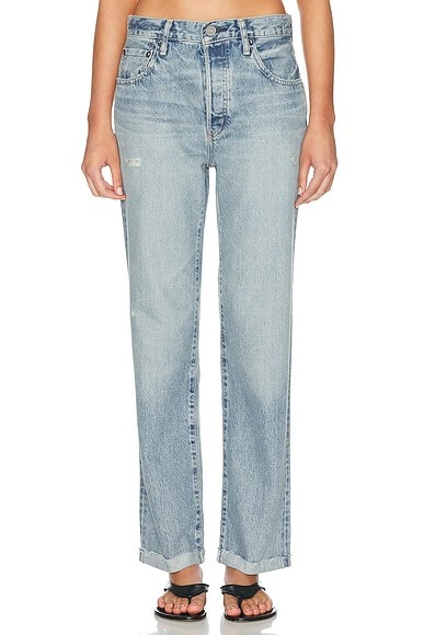 Moussy Vintage Copper Straight Leg Jeans