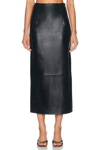 Loulou De Saison Inga High-waisted Maxi Skirt - Black