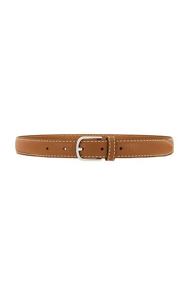 TOTEME Slim Grained Leather Trouser Belt - Tan