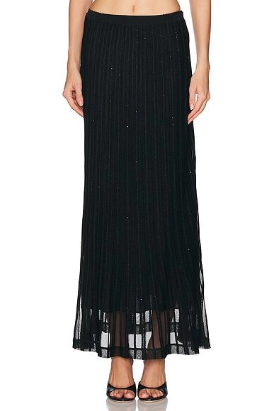 TOM FORD Micro Sequins Evening Skirt - Black