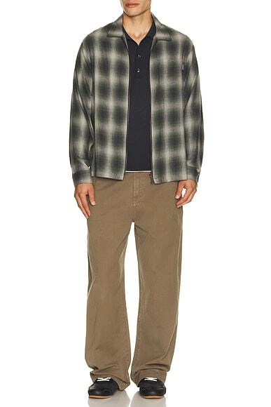 THISISNEVERTHAT Nep Check Zip Shirt