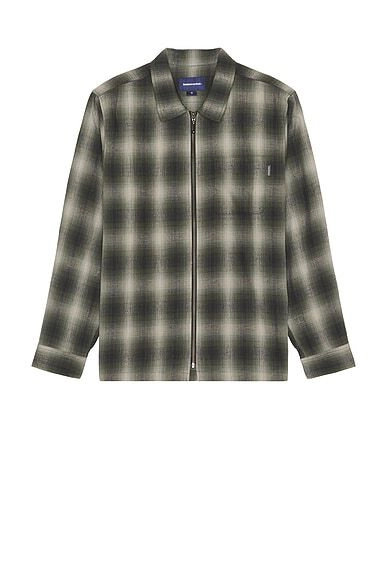 THISISNEVERTHAT Nep Check Zip Shirt