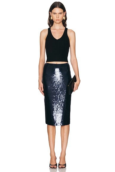 Brandon Maxwell Reese V-neck Tank Top