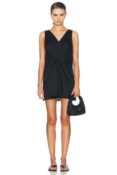 LESET Yoko Lace V Neck Mini Dress
