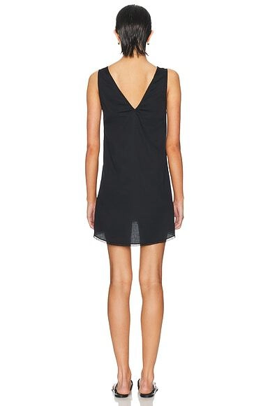 LESET Yoko Lace V Neck Mini Dress