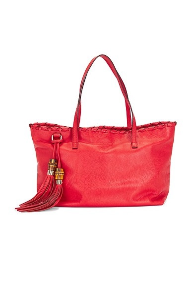 Gucci Bamboo Tassel Tote Bag