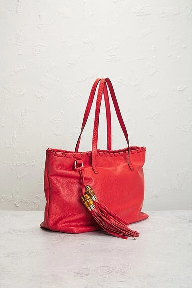Gucci Bamboo Tassel Tote Bag