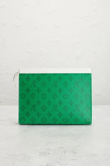 LOUIS VUITTON Vintage Monogram Voyage Mm Pouch - Green