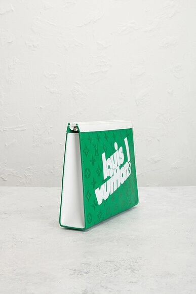 LOUIS VUITTON Vintage Monogram Voyage Mm Pouch - Green