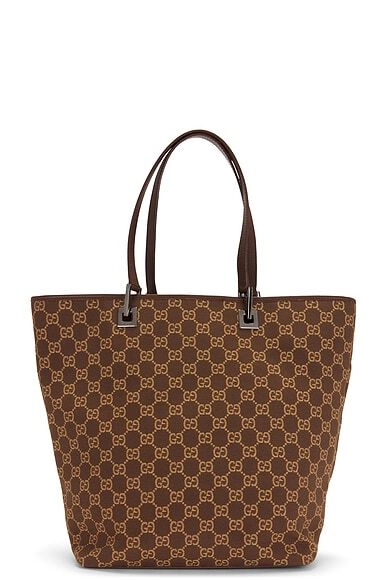 Gucci Vintage Gg Canvas Bucket Tote Bag