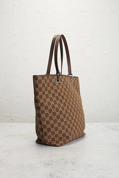 Gucci Vintage Gg Canvas Bucket Tote Bag