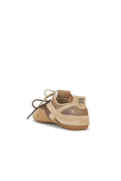 Miu Miu Rete Scamosciato Sneaker