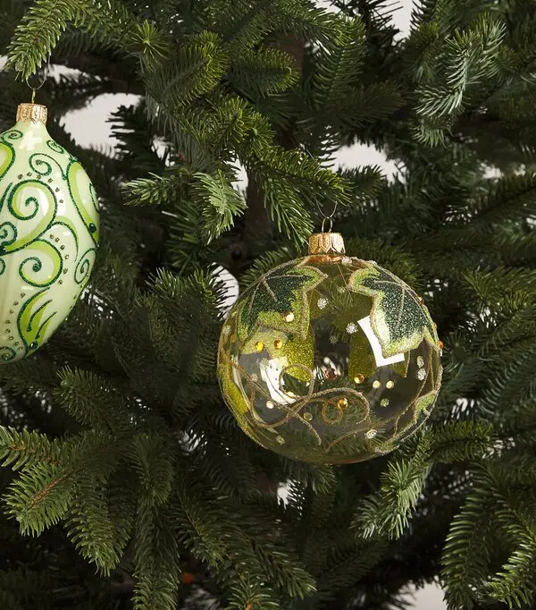 Harrods Glass Ivy Bauble