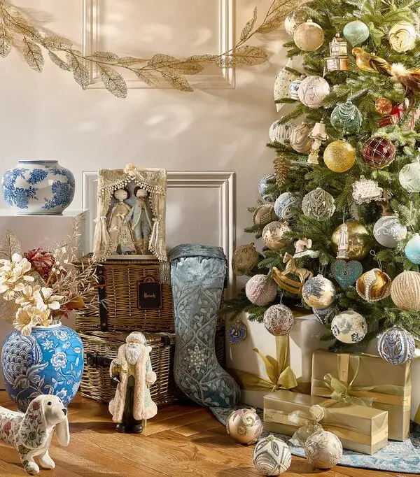 Harrods Glass Embellished Bauble