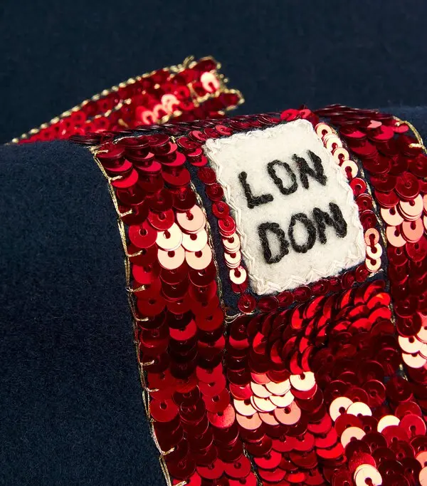 JAN CONSTANTINE Sequinned London Bus Stocking