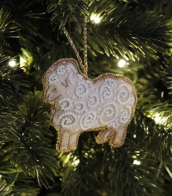 KATIE LARMOUR Embellished Sheep Tree Decoration