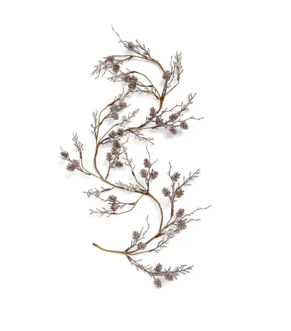 Harrods Glittery Berry Foliage Garland - Neutral