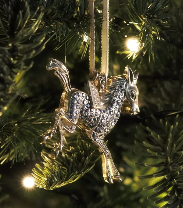 JOANNA BUCHANAN Embellished Horse Tree Decoration