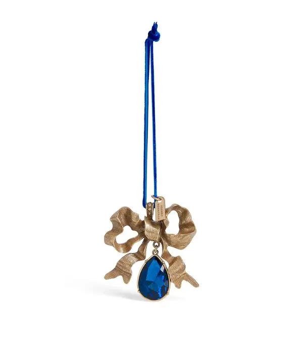 JOANNA BUCHANAN Crystal Embellished Bow Tree Decoration