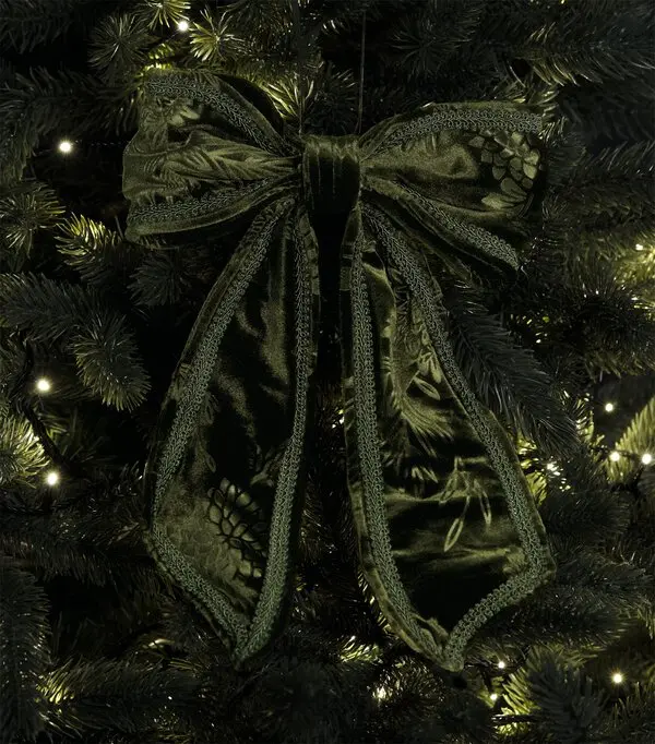 LUXURY GARLAND Large Velvet Bow Tree Decoration