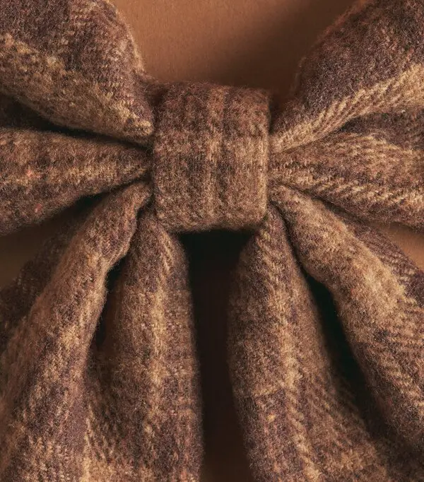 LUXURY GARLAND Tartan Bow Tree Decoration