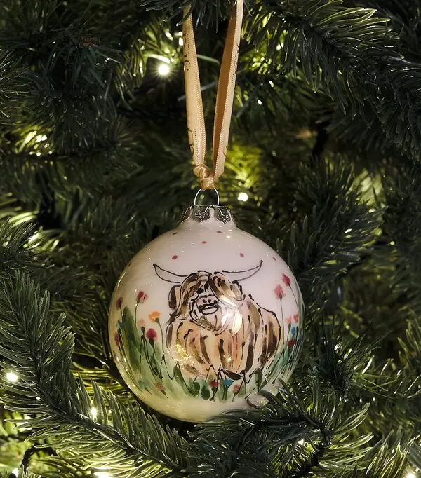JAYNE REDMOND Highland Cow Bauble