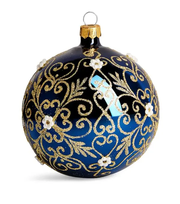 Harrods Floral Swirl-pattern Bauble