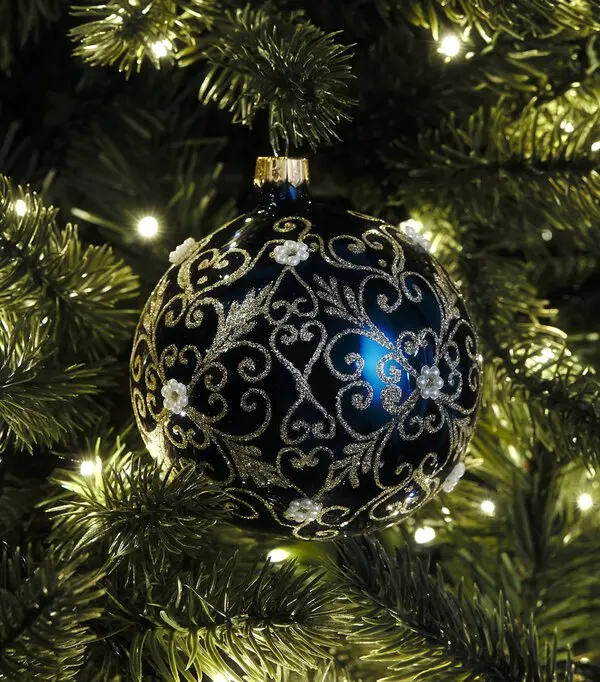 Harrods Floral Swirl-pattern Bauble