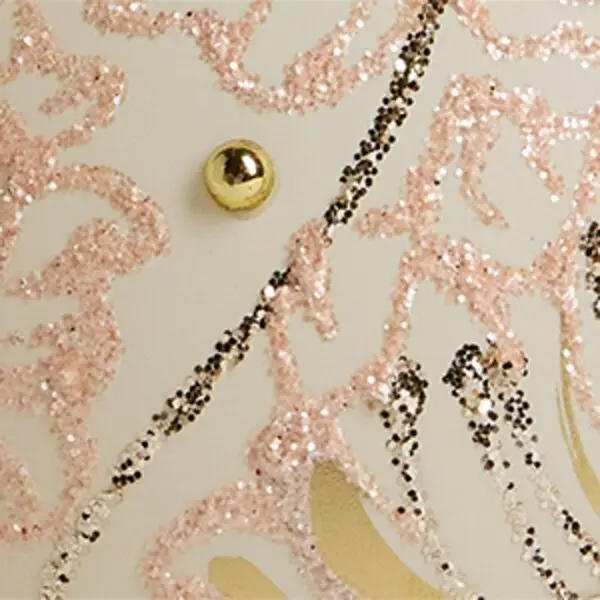 Harrods Glitter Flower Bauble