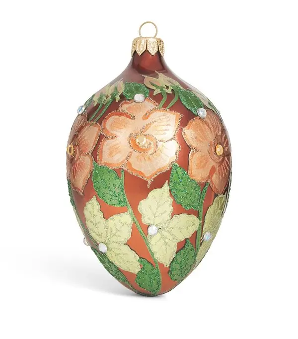Harrods Floral Egg Bauble