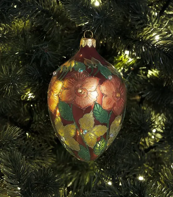 Harrods Floral Egg Bauble