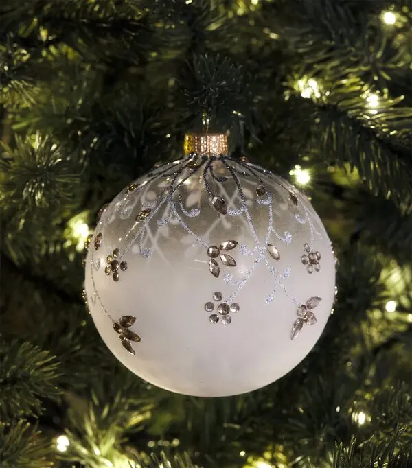 Harrods Glass Crystal-embellished Bauble