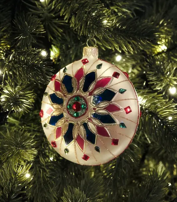 Harrods Glass Compass Bauble