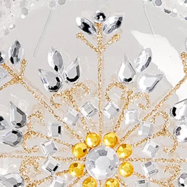 Harrods Glass Crystal Snowflake Bauble