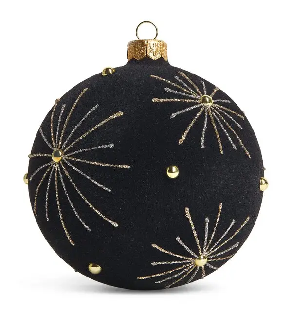 Harrods Velvet Star Bauble