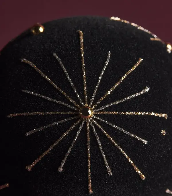 Harrods Velvet Star Bauble