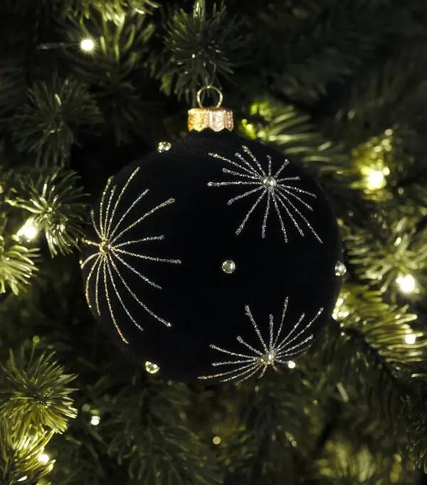 Harrods Velvet Star Bauble