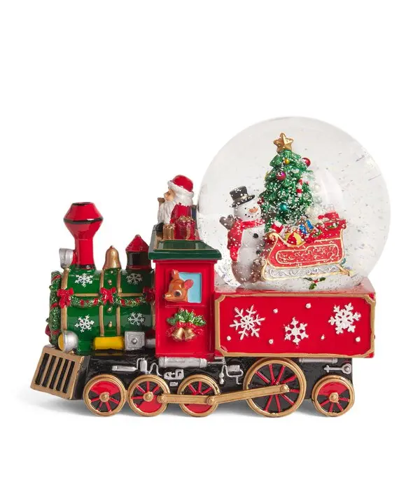 Harrods Train Snow Globe - Red