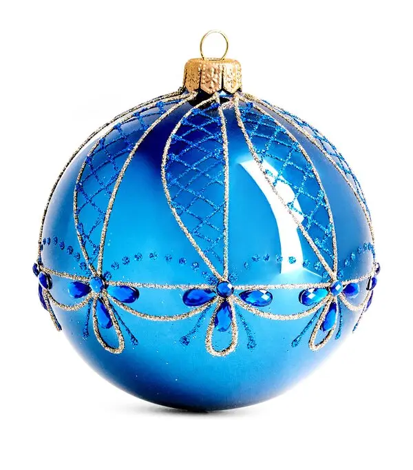 Harrods Glitter And Crystal-embellished Bauble