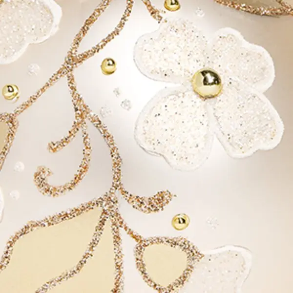 Harrods Glass Flower Bauble
