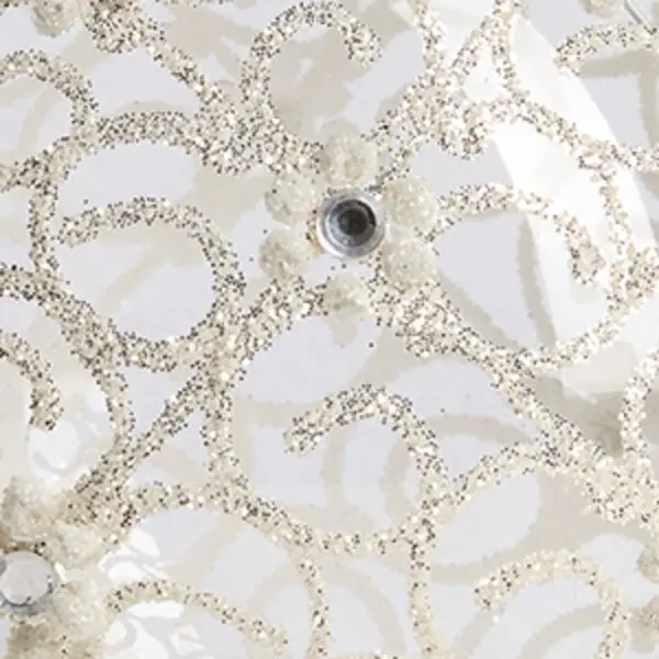 Harrods Glitter Swirl Bauble