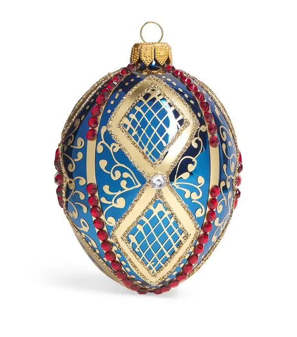 Harrods Crystal-embellished Egg Bauble