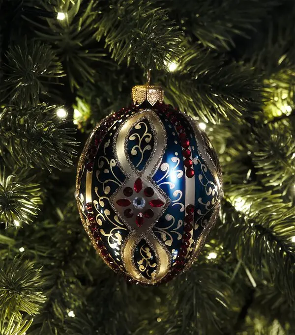 Harrods Crystal-embellished Egg Bauble