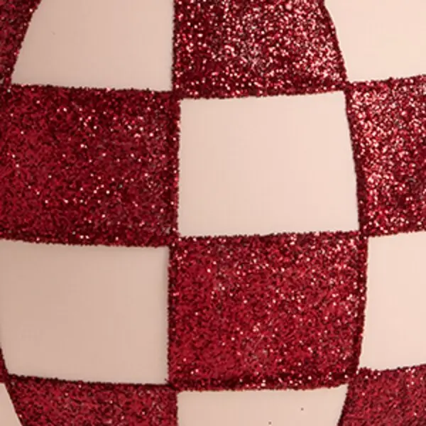 Harrods Glitter Chequered Bauble