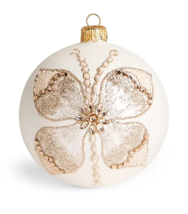 Harrods Glitter Butterfly Bauble