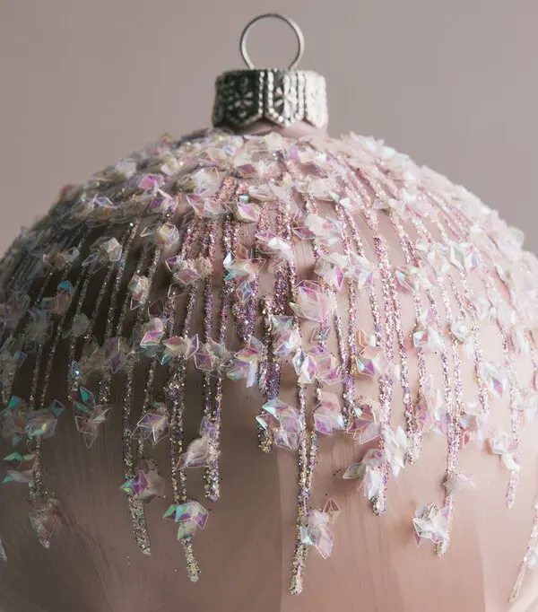 Harrods Frosted Sequin Bauble