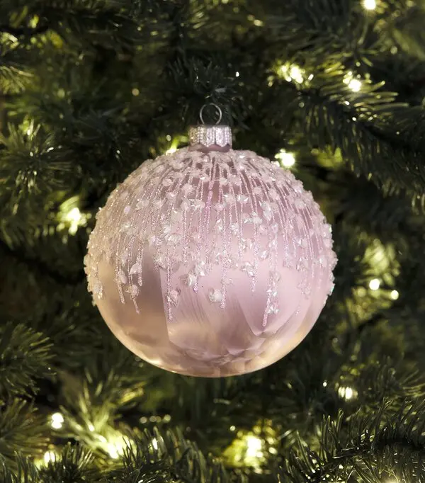 Harrods Frosted Sequin Bauble