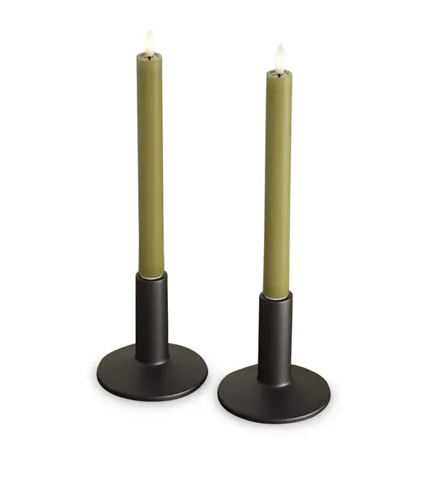 DELUXE HOMEART Led Dinner Candles - Green